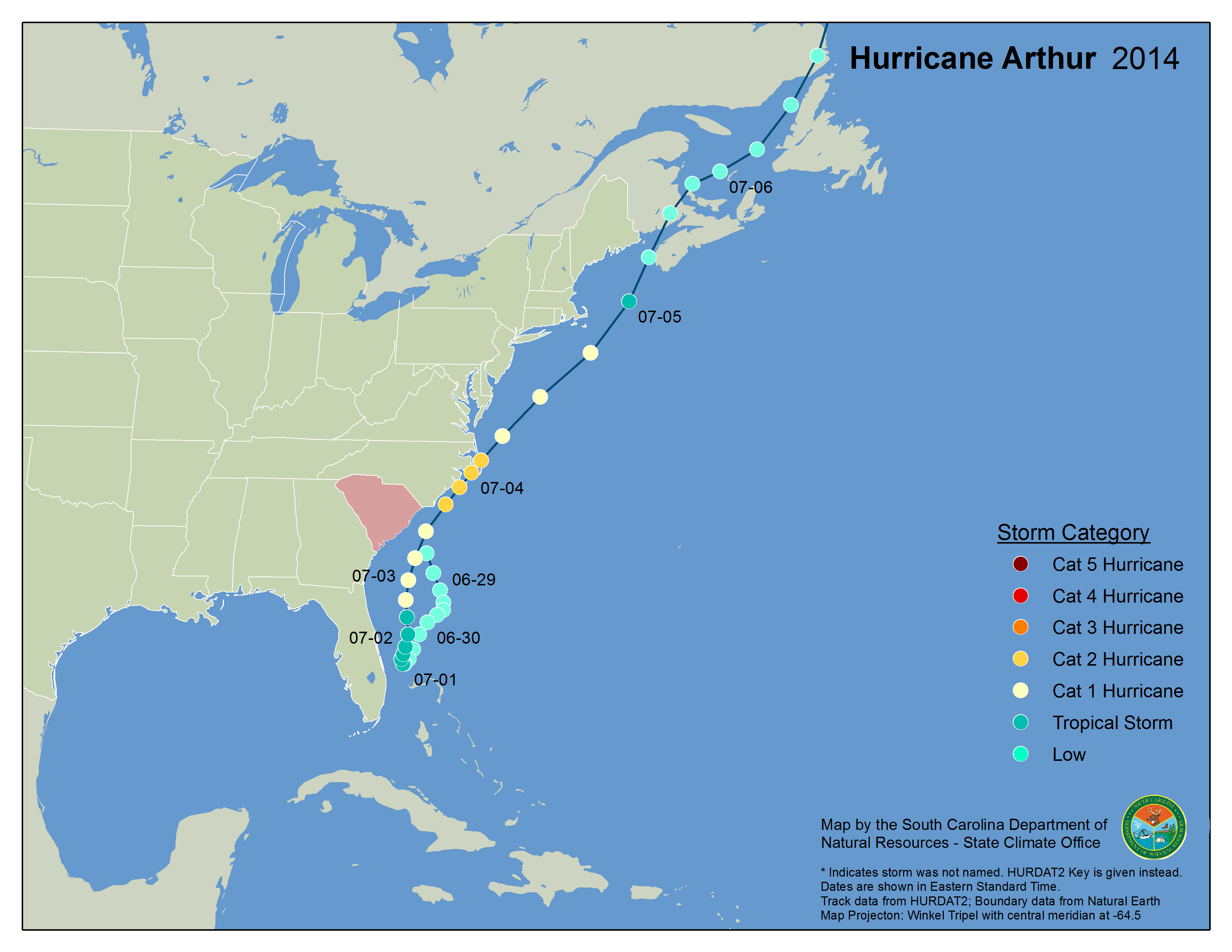 Hurricane Arthur 2022 Wilmington